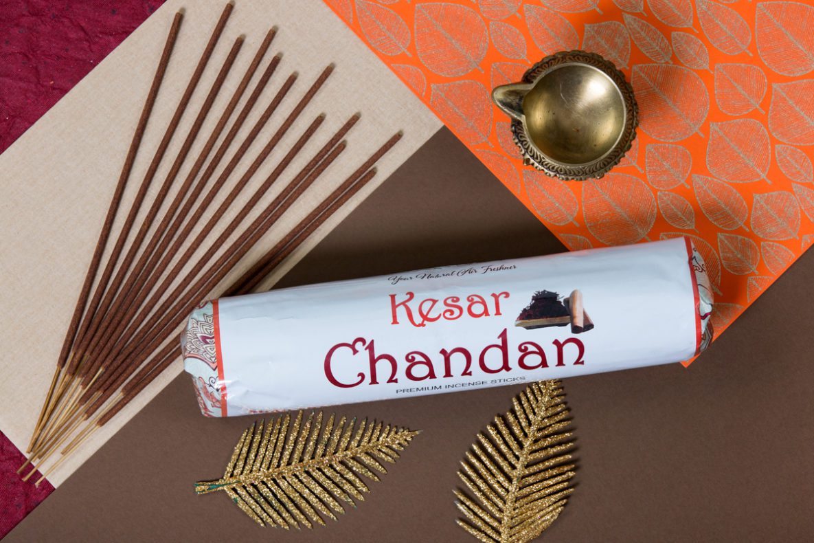 Kesar Chandan 250 gram Roll Pack - Shah Fragrances