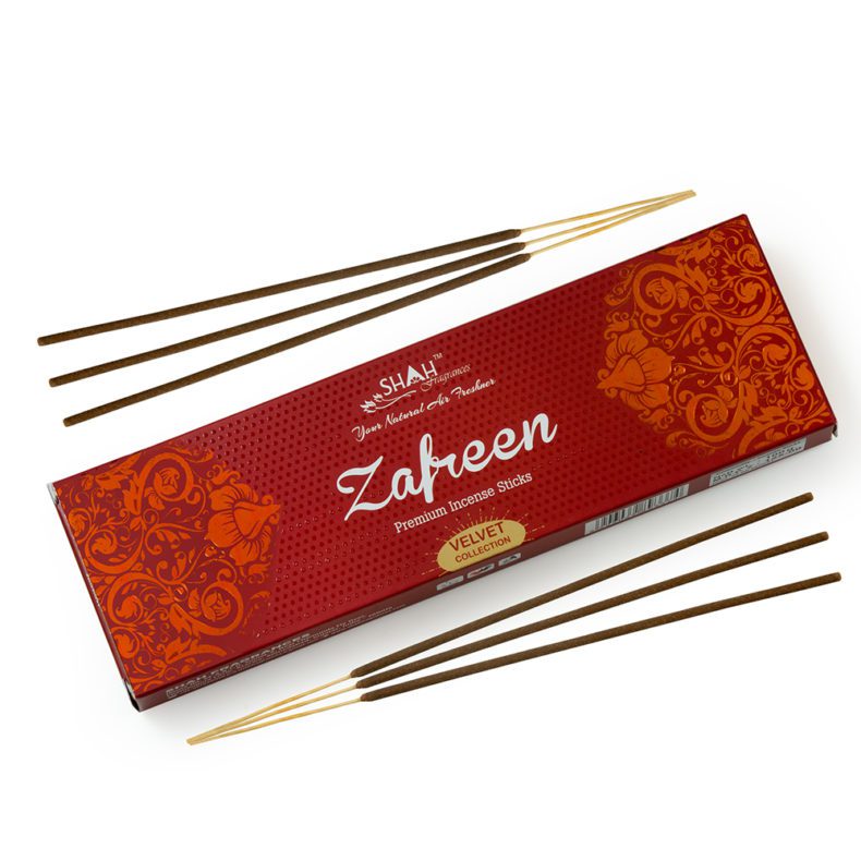 Zafreen 100 gram Velvet Box Agarbatti - Shah Fragrances