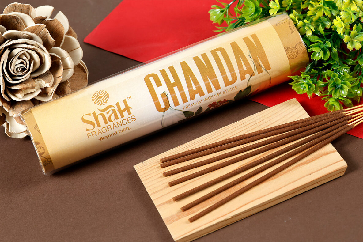 Chandan Agarbatti Roll Pack 250 Gms - Shah Fragrances